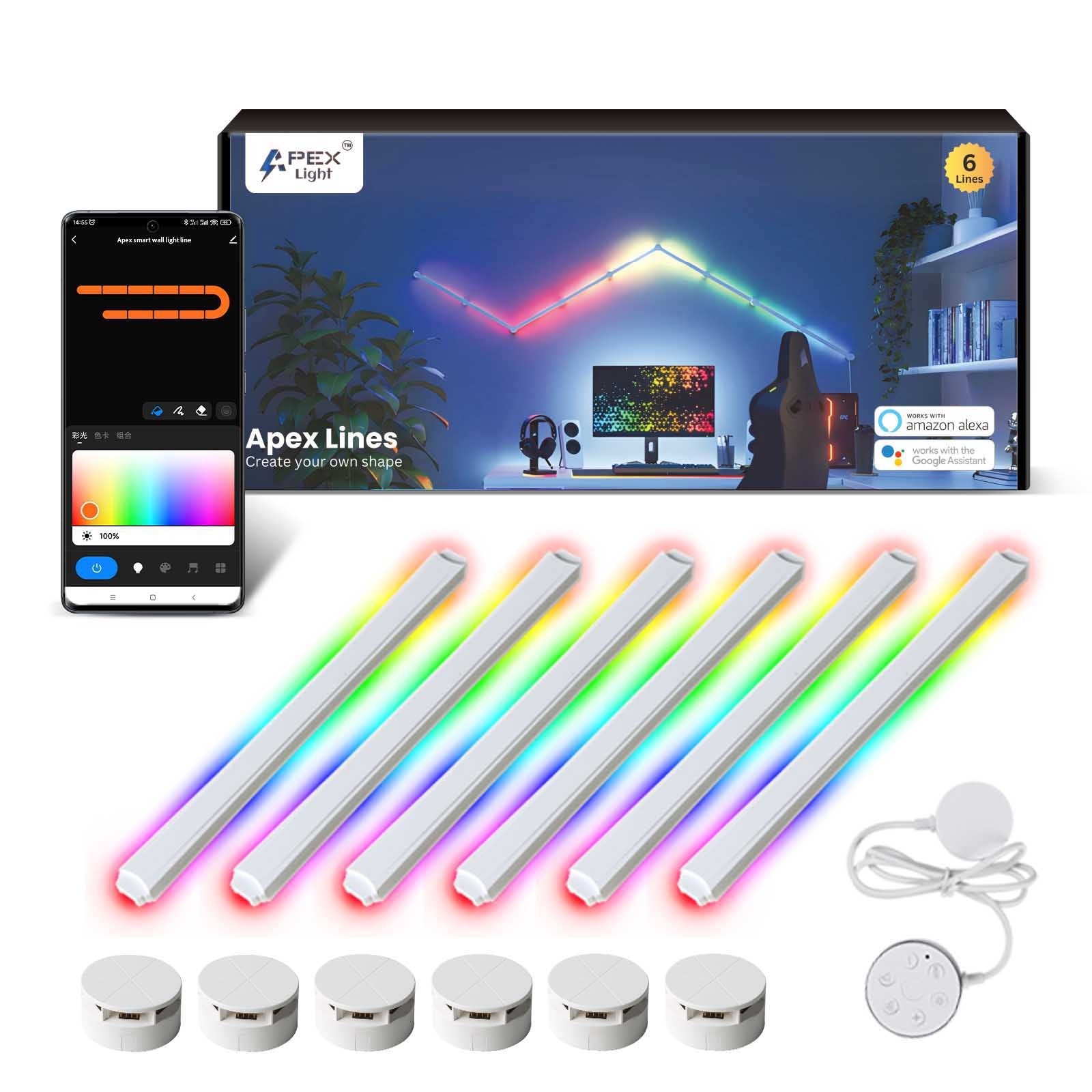 APEX Smart Wall Light line ( 6 line ) - APEX LIGHT