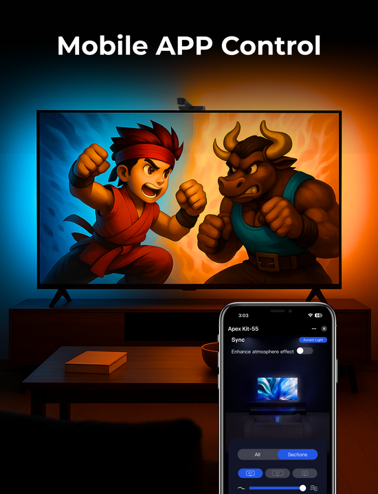 Apex Camera TV Backlight (only for 55 inch) – APEX LIGHT